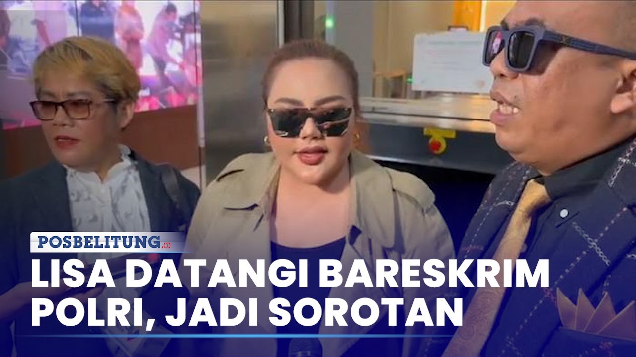 Gaya Lisa Mariana Pakai Kacamata Hitam saat Datangi Bareskrim Polri - YouTube