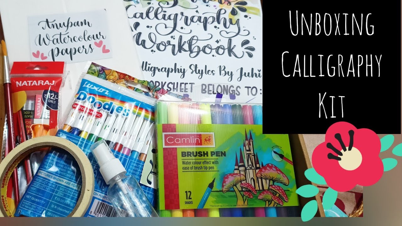 Unboxing my calligraphy kit//kit for beginners//from Calligraphy styles ...