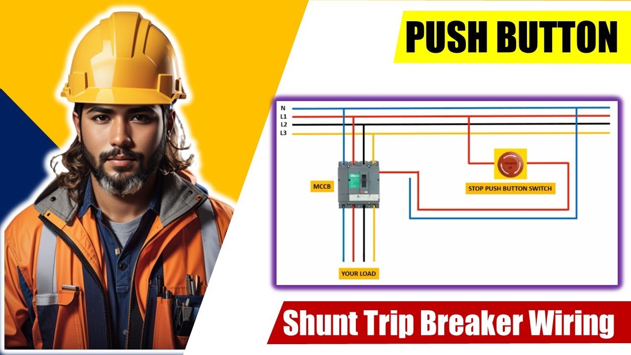eaton shunt trip breaker wiring diagram | shunt trip breaker - YouTube