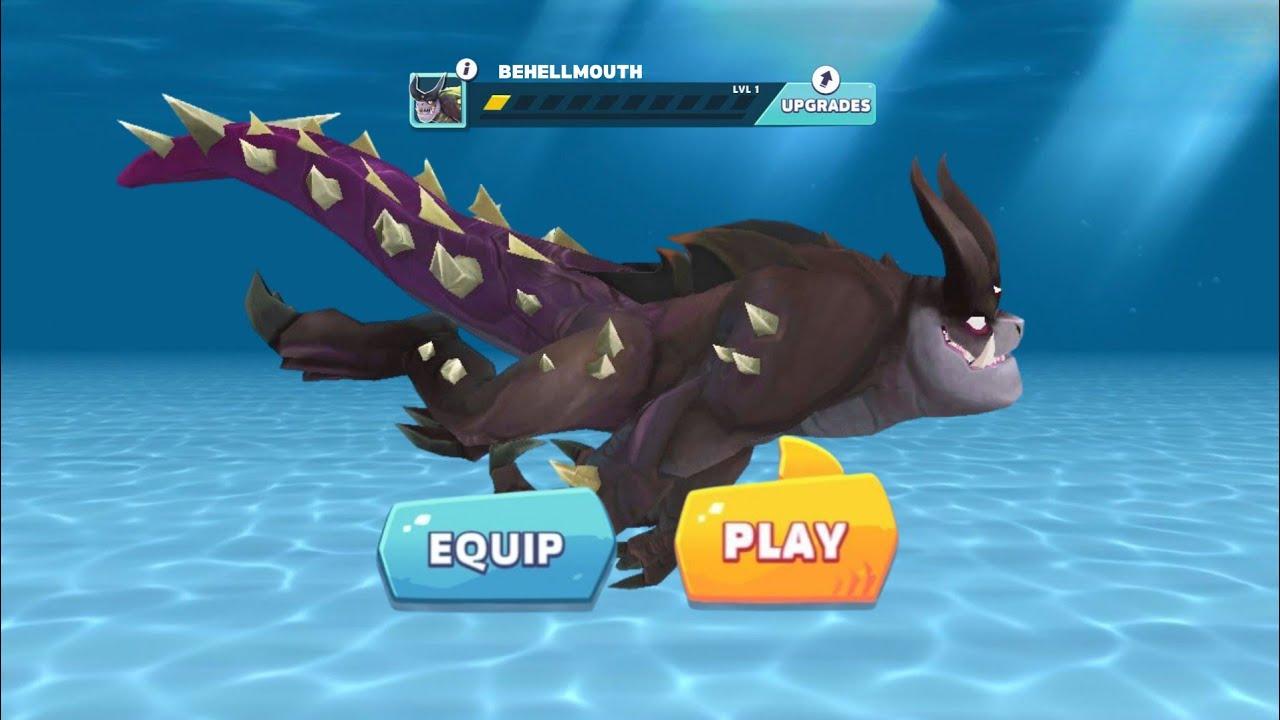 All shark unlocked Behellmouth shark gameplay | Hungry Shark Evolution ...