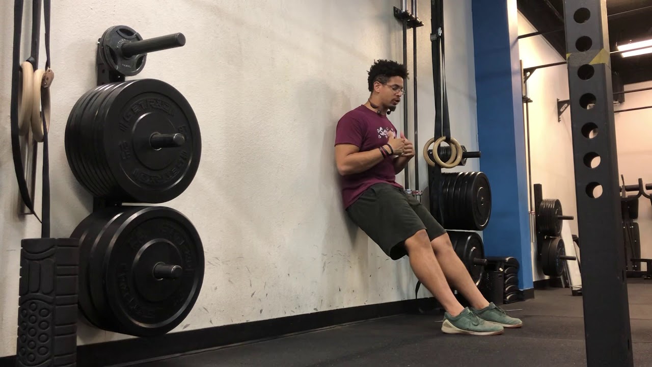 Single Leg Wall Sit - YouTube