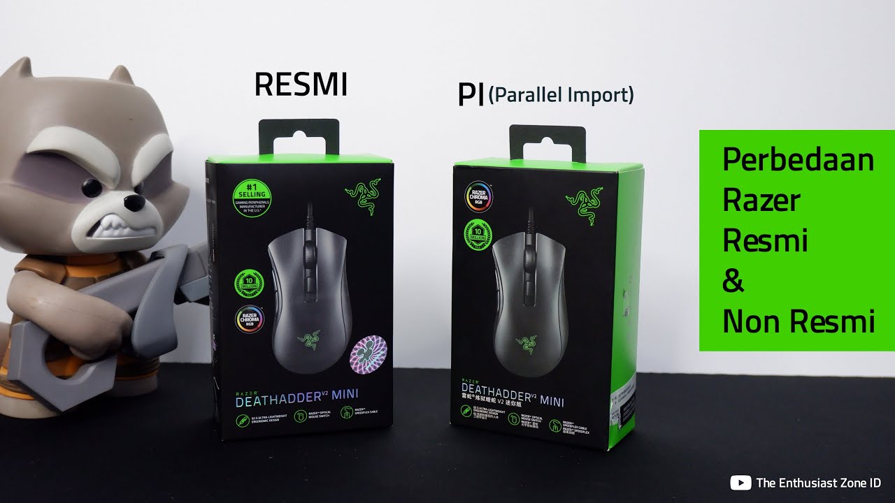 MENGENAL PERBEDAAN BARANG PI & RESMI DARI PRODUK RAZER - YouTube