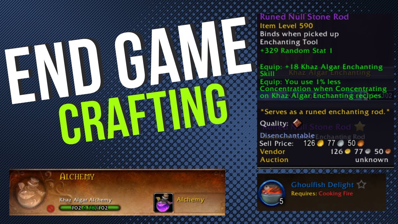 End Game Crafting The War Within - YouTube