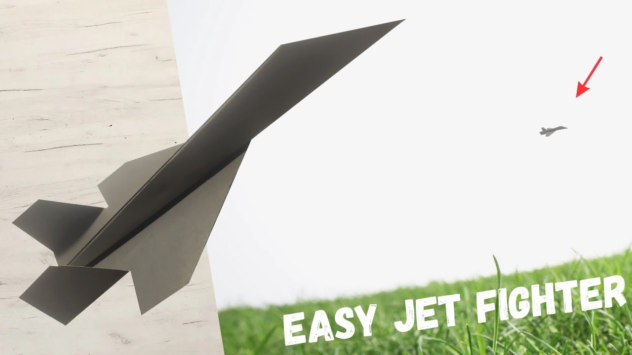 How to Make Paper Jet Fighter That Fly Far - Easy Tutorial - YouTube