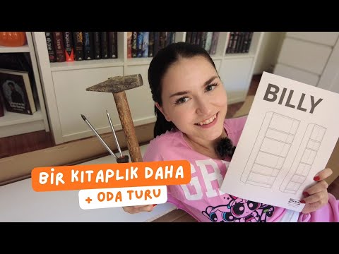 odamı kütüphaneye çevirdim! bir kitaplık daha +oda turu