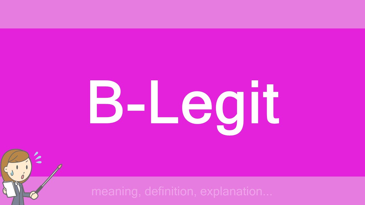 B-Legit - YouTube