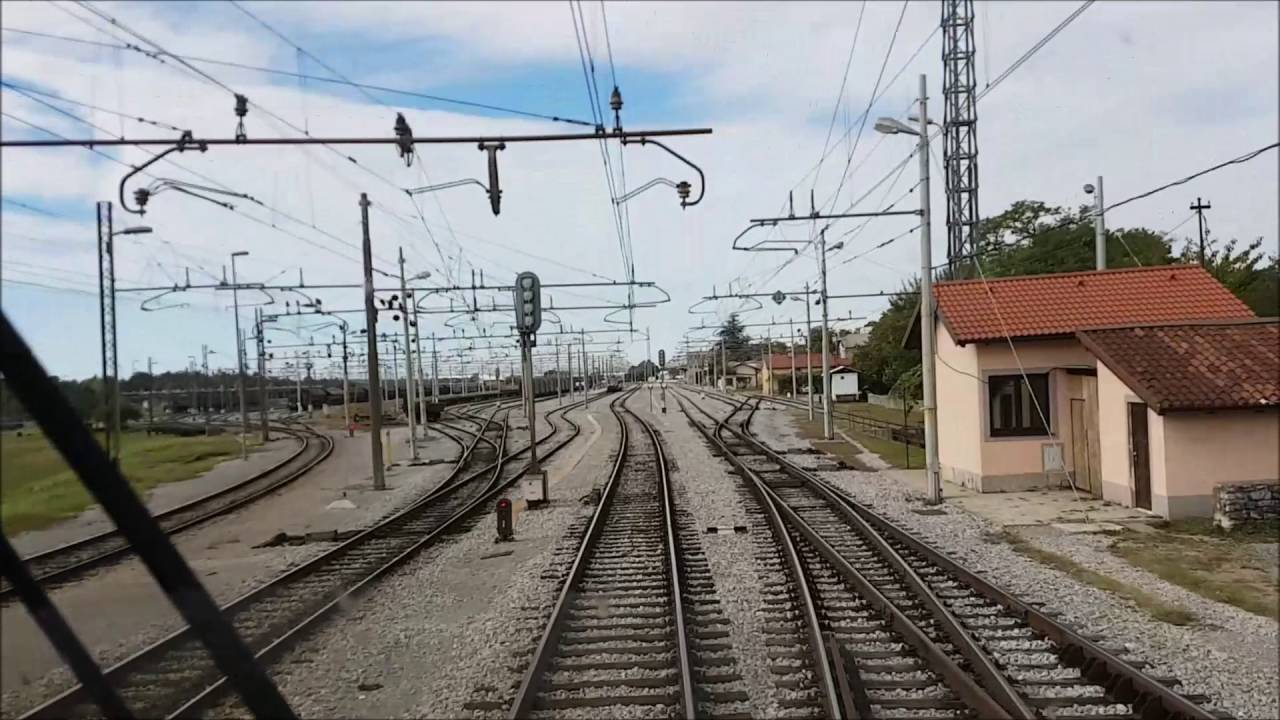 Divača - VillaOpicina Train driver eye view Timelapse - YouTube