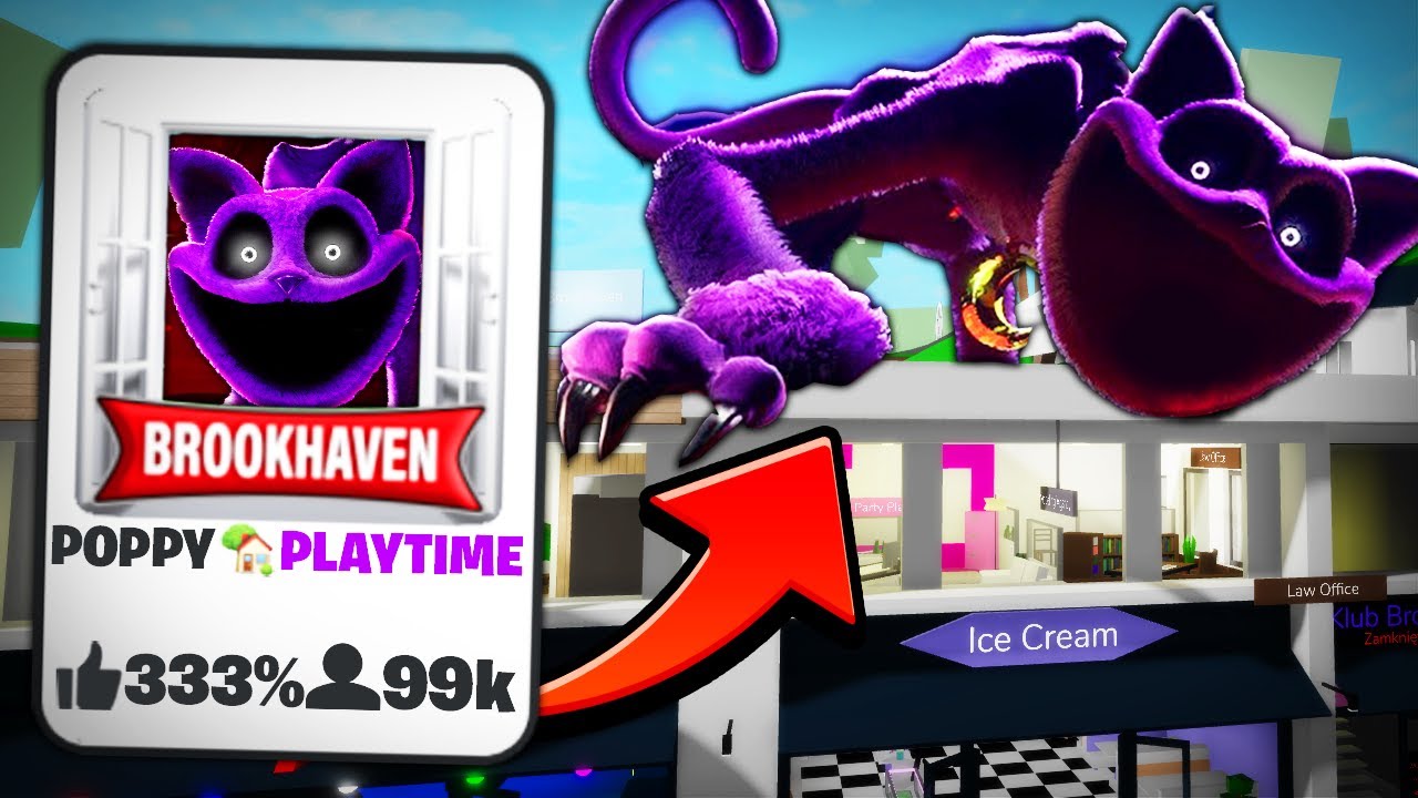 Stworzyłem BROOKHAVEN RP dla CATNAP z Poppy Playtime 3! - YouTube