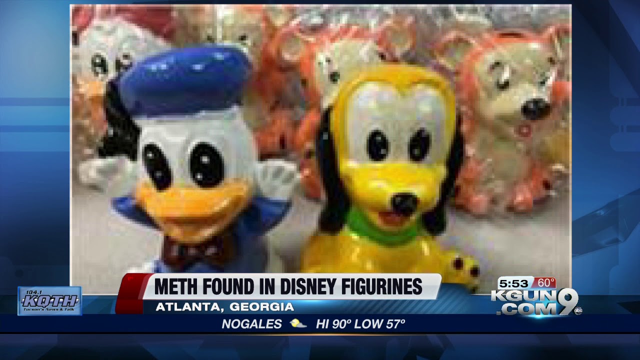 Meth found inside Disney figurines - YouTube