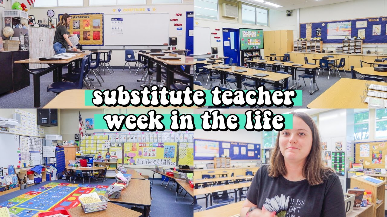 week in the life of a substitute teacher! - YouTube