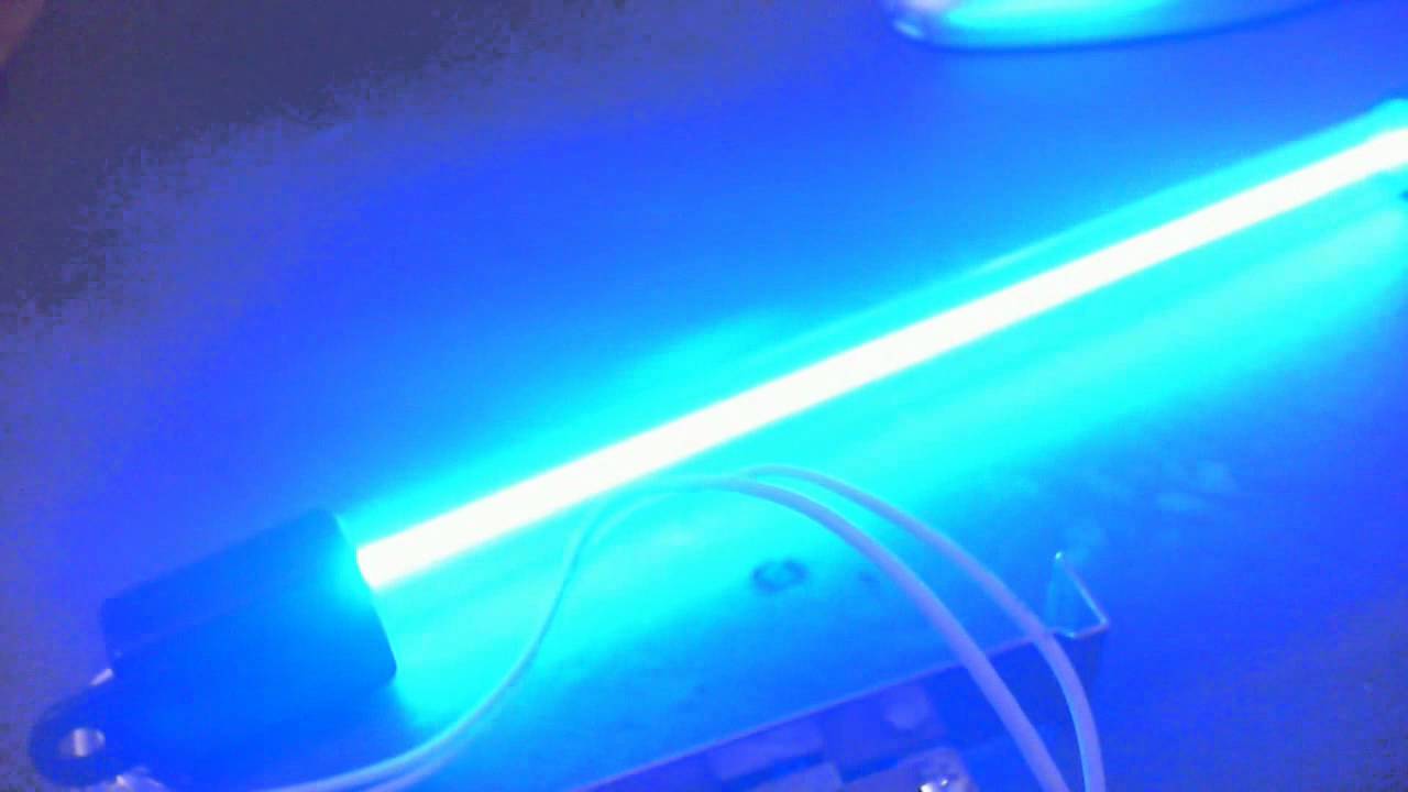 Cold Cathode CCFL light - damaged - the change of supply voltage - YouTube