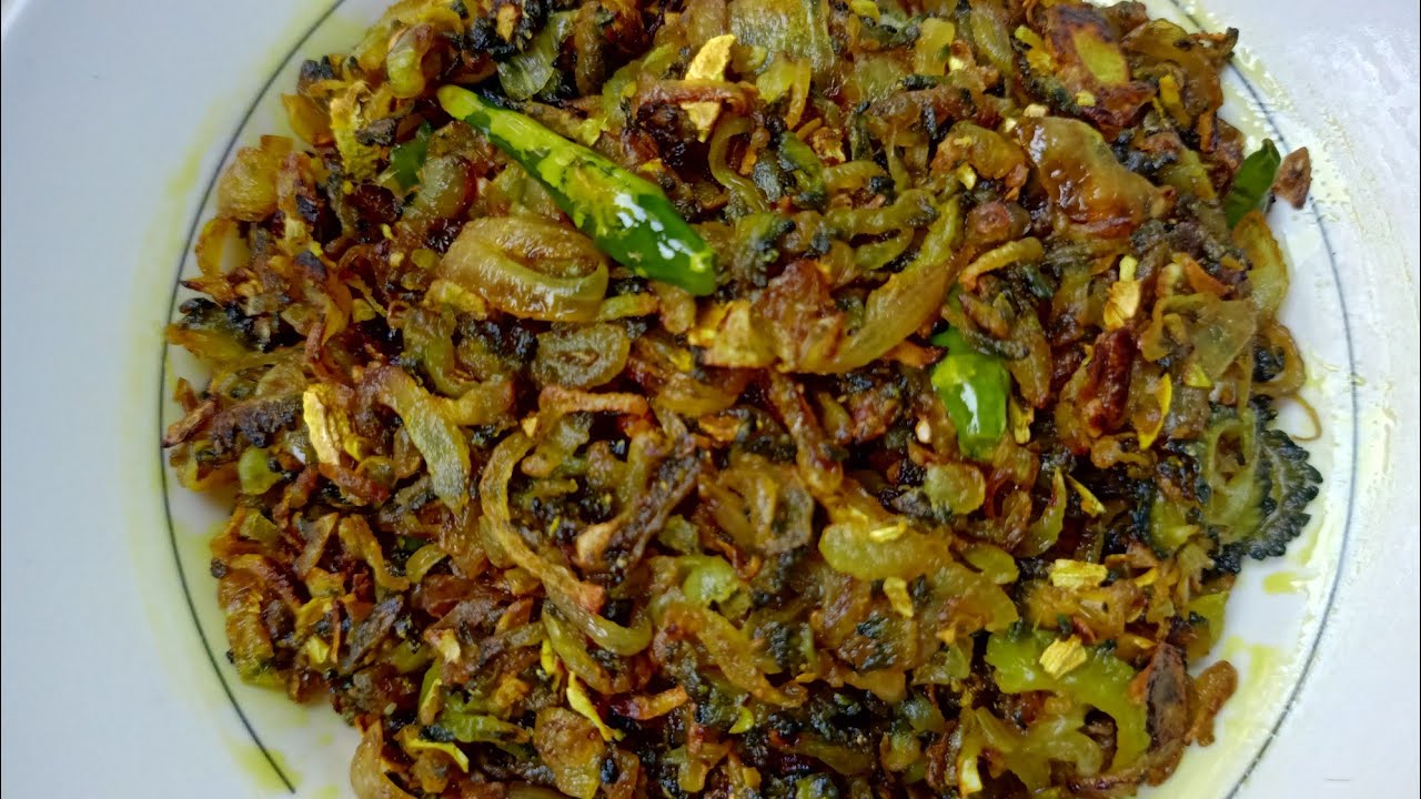 তিতা ছাড়া উচ্ছে ভাজি।করলা ভাজি।Korola Vaji/Bitter Gourd Vaji Recipe ...