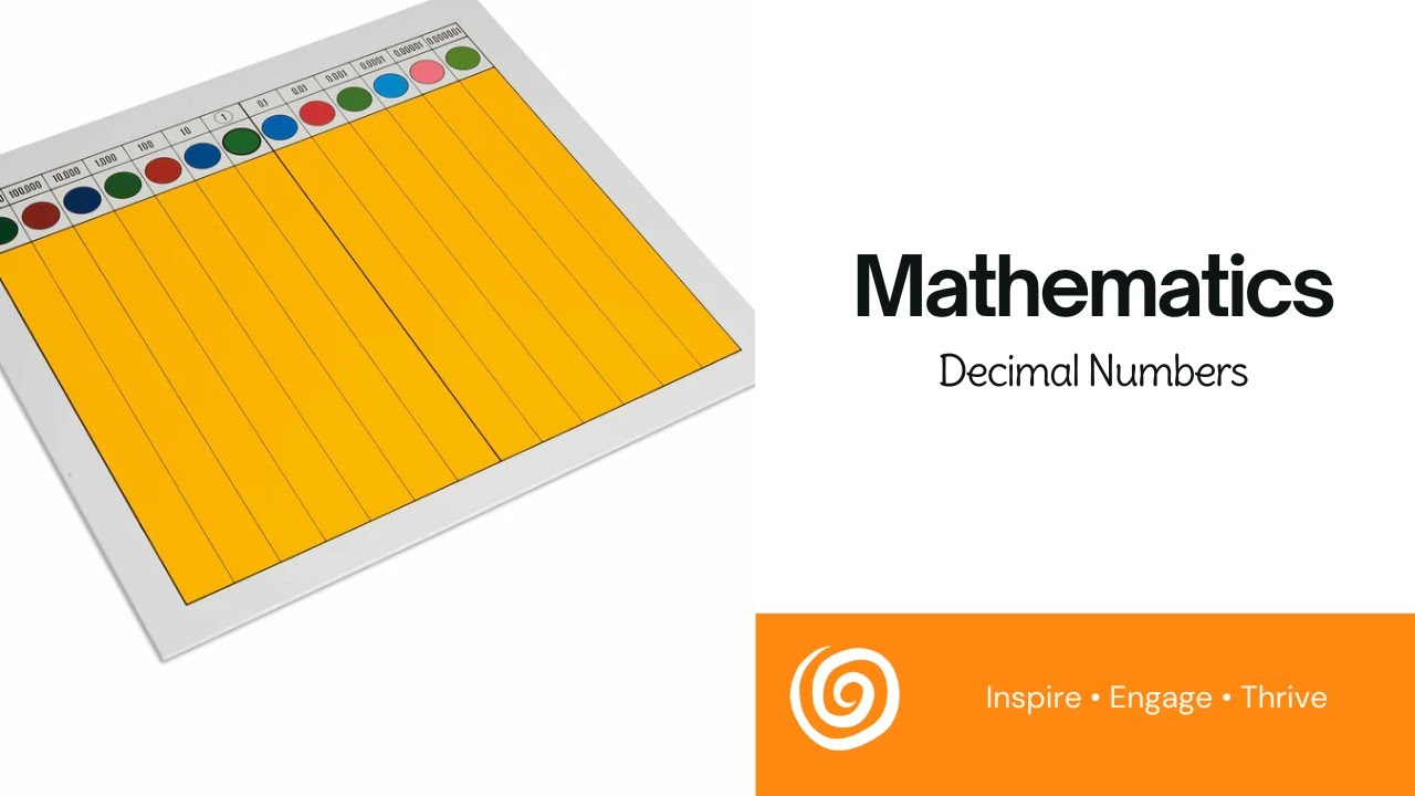 Review introduction to the Montessori Decimal board - YouTube