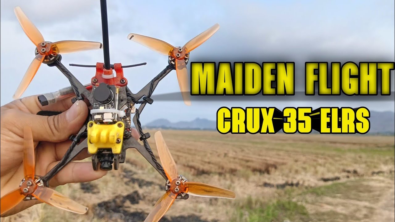 Drone fpv crux 35 // maiden flight setelah perbaikan #dronefpv - YouTube