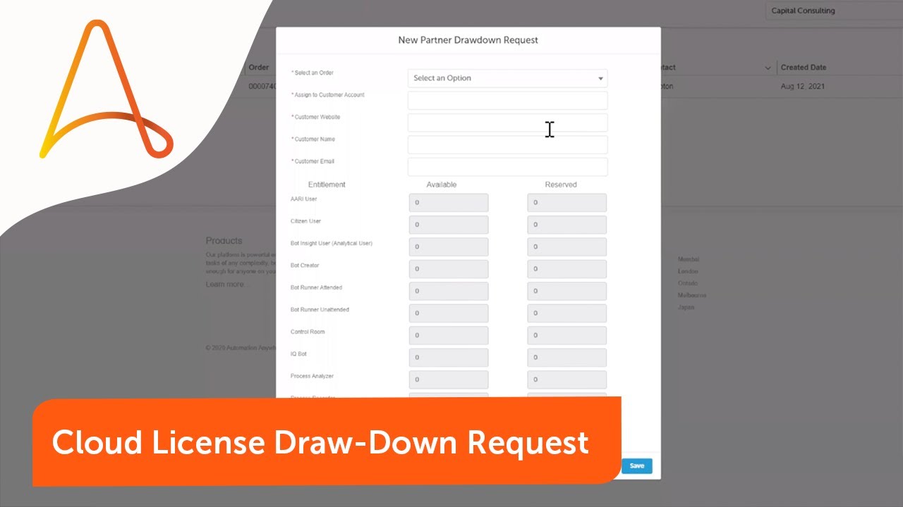How to Submit a Partner DrawDown Request | Automation 360 - YouTube