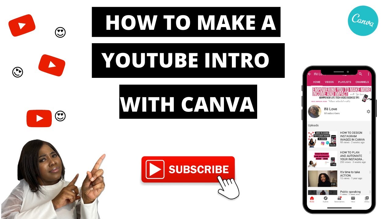 HOW TO MAKE A YOUTUBE INTRO WITH CANVA 2020|FAST - YouTube