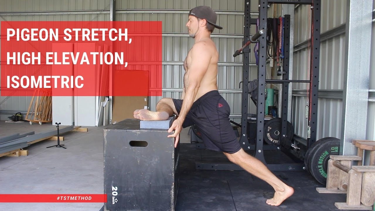Pigeon Stretch, High Elevation, Isometric - YouTube