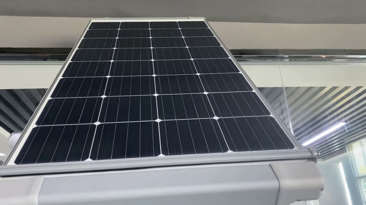 automatic self-cleaning solar street lights - YouTube