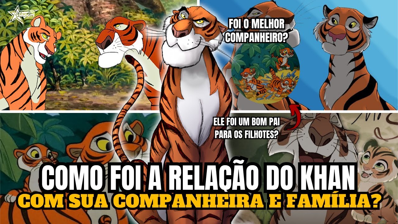 COMO FOI O RELACIONAMENTO DE SHERE KHAN COM SHEBA E SEUS FILHOTES? # ...