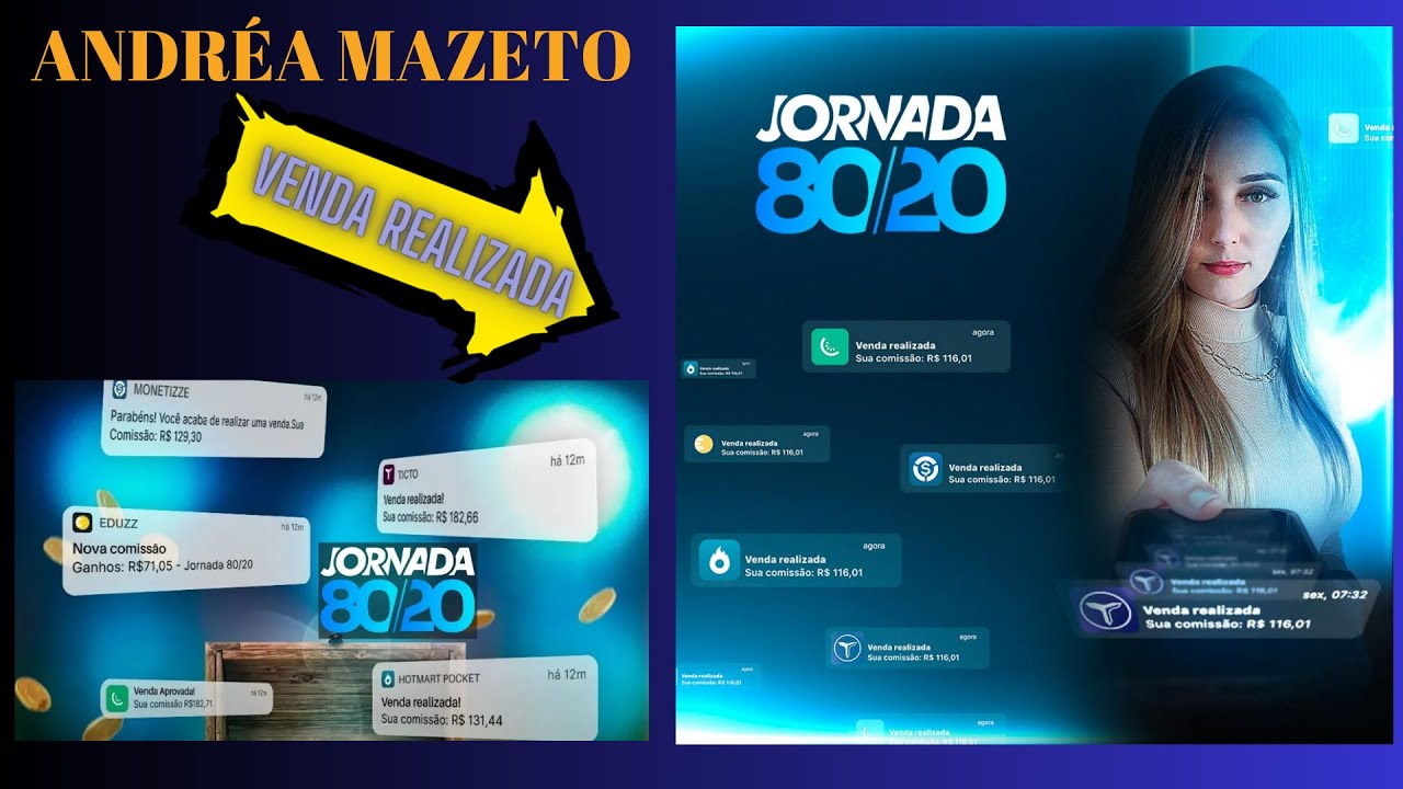 Curso JORNADA 80/20 Funciona? Jornada 80/20 vale a pena? É Bom? ANDRÉA MAZETO (🛑 😍 🔥) - YouTube