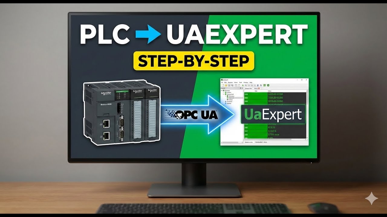 Schneider PLC to UaExpert via OPC UA | Full Configuration Guide - YouTube