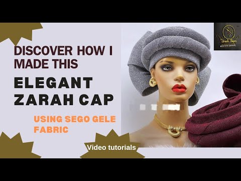 DISCOVER HOW I MADE THIS exquisite zara cap using sego fabric. - YouTube