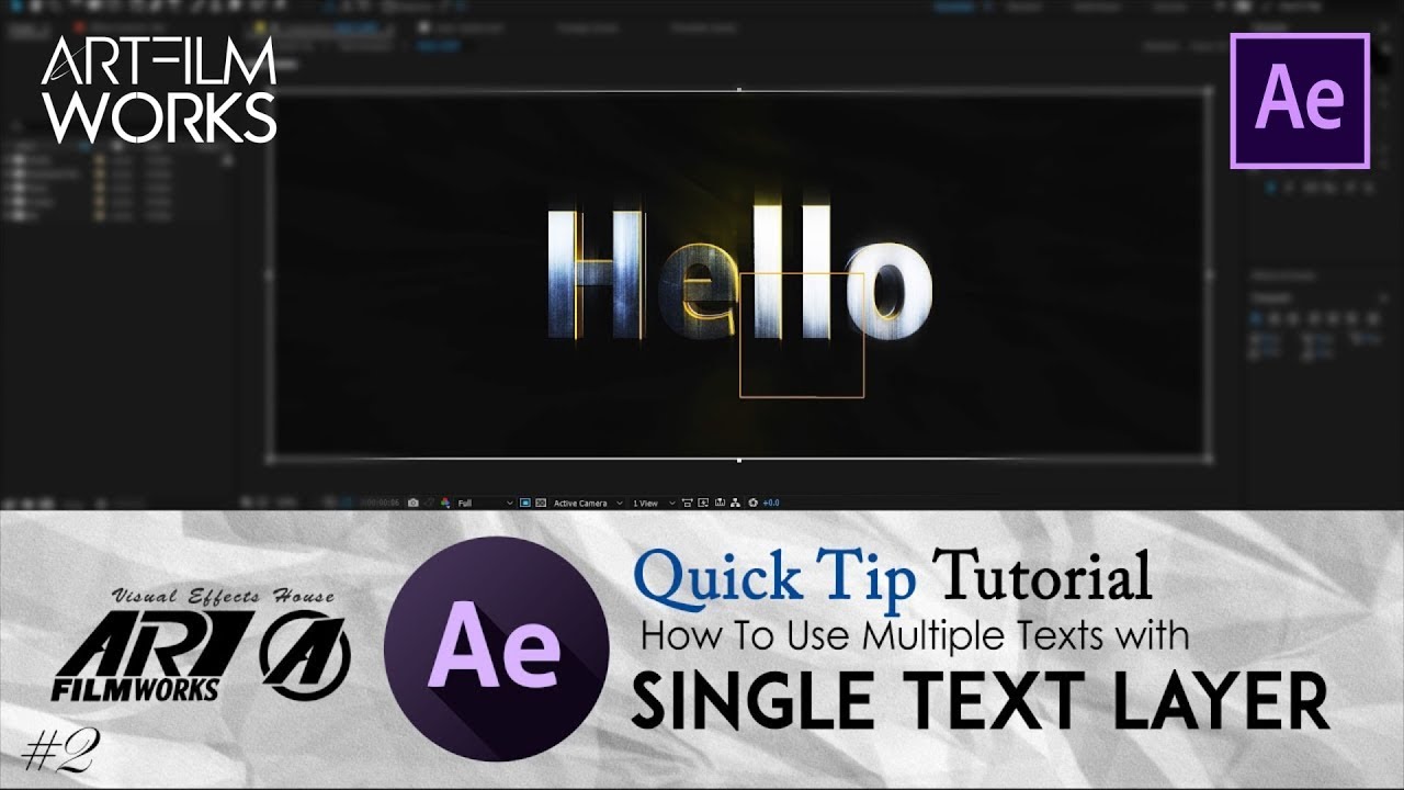 Quick Tip - How To Use Multiple Texts With Single Text Layer - After ...