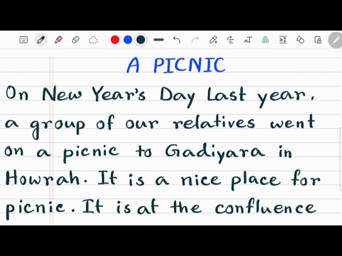 Picnic Essay in English 2023 [Short Paragraph] - YouTube