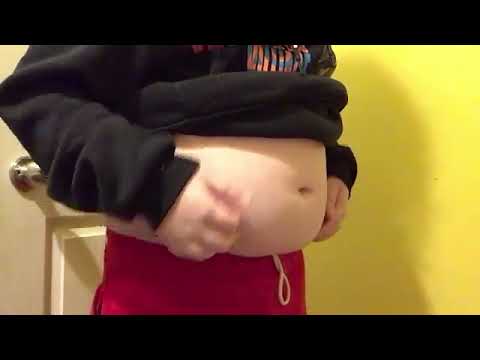 fat huge belly play