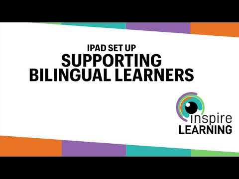 Supporting Bilingual Learners with iPad - iPad set up - YouTube