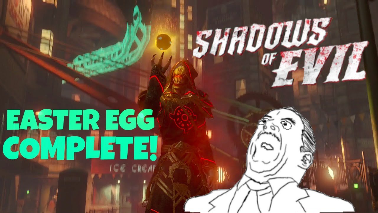 FINALLY BEAT THE SHADOWS OF EVIL EASTER EGG! - YouTube
