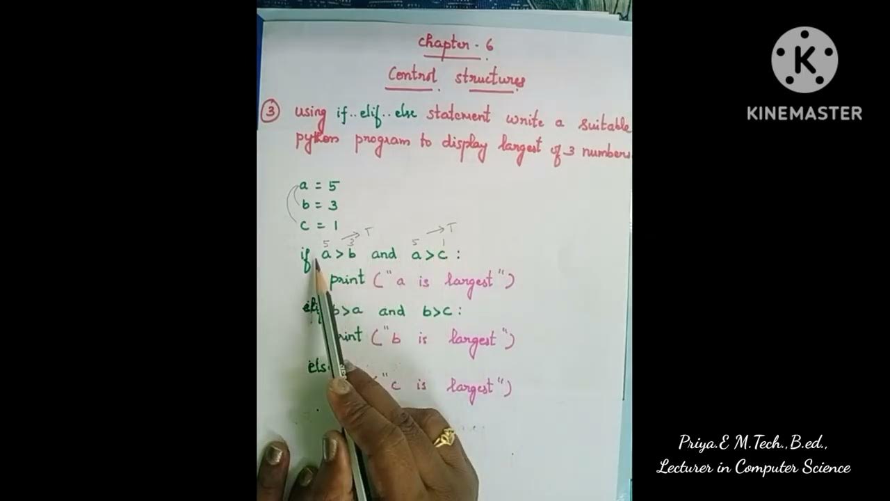 12th std Computer Science chapter 6 Control Structures important 3 mark python program - YouTube