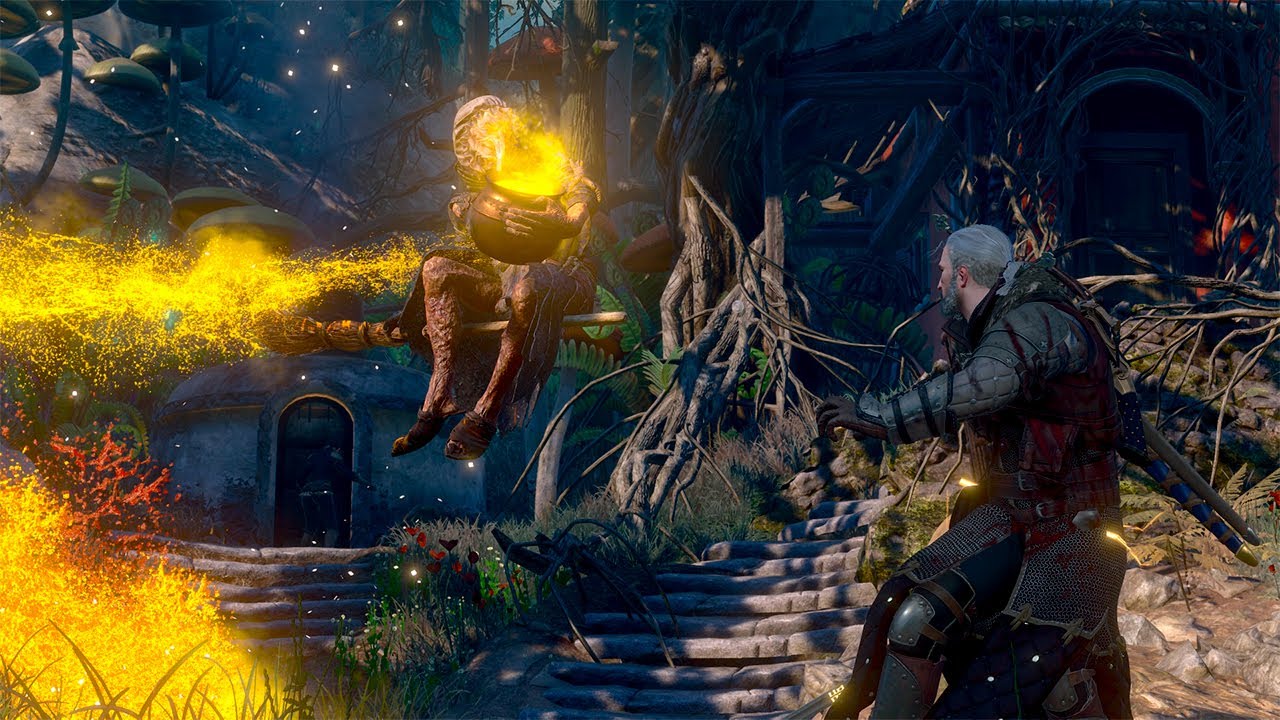 The Witcher 3 Next-Gen Update - Geralt vs Wicked Witch on the Ultimate ...