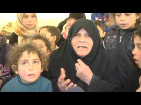 Halep'ten kaçan Suriyelilerin dramı yürek burkuyor
