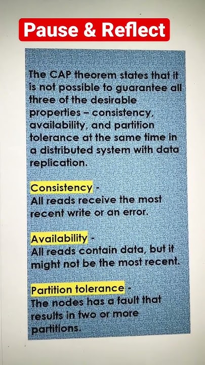 CAP Theorem for Databases: Consistency, Availability & Partition Tolerance - YouTube