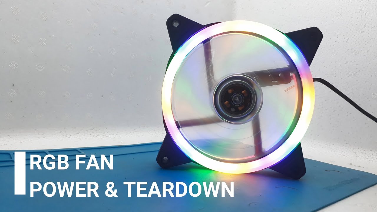 How to power RGB fans || RGB fan Teardown || How to work RGB fans - YouTube