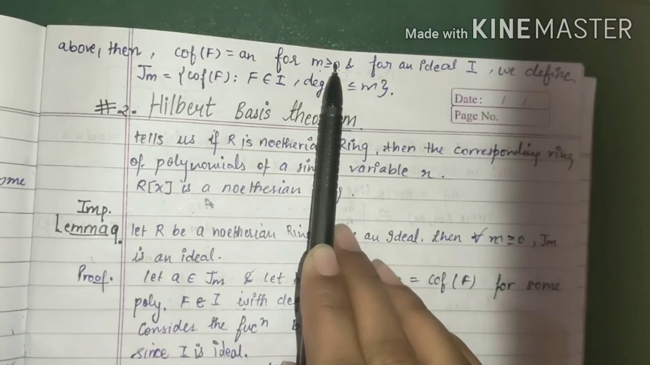 Hilbert basis theorem || lemma (part-2) - YouTube