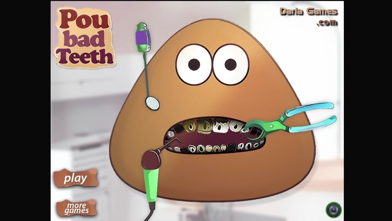 Pou Bad Teeth || Weird Cursed Flash Pou Games #3 - YouTube