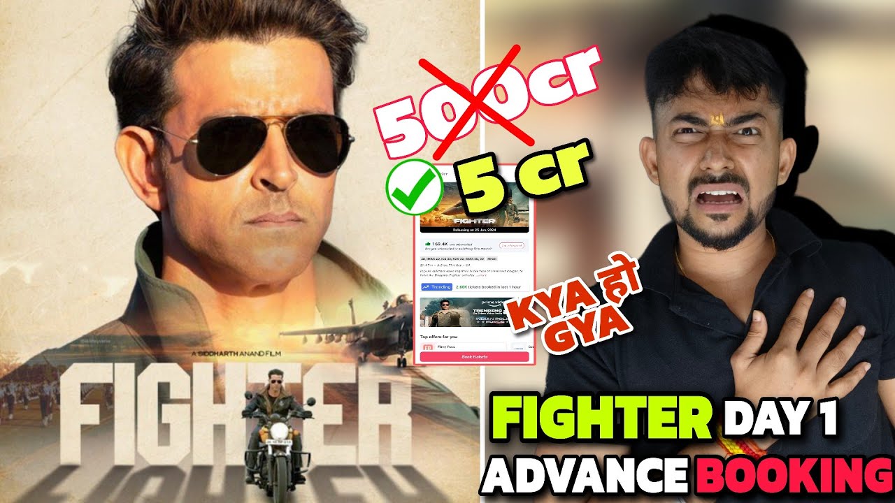 FIGHTER ADVANCE BOOKING REPORT 1 || Fighter DAY 1 Collection|| Hrithik ...