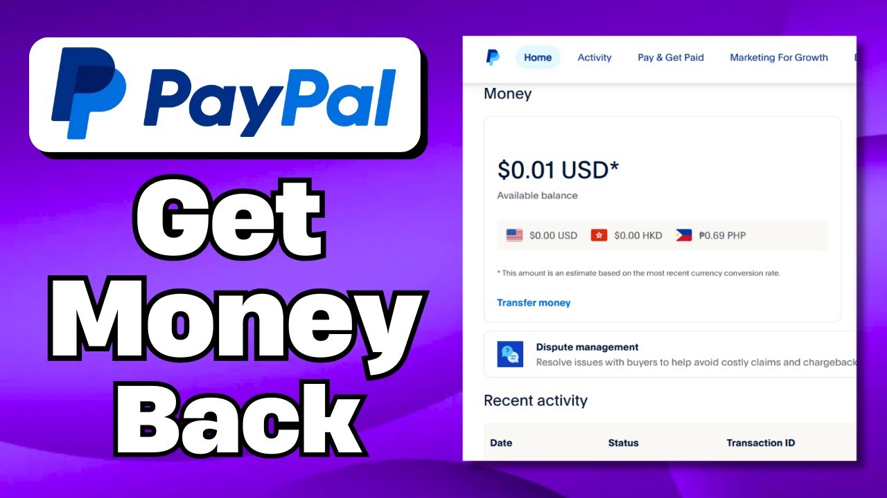 How to Get Money Back From PayPal Transactions (Quick Guide) - YouTube