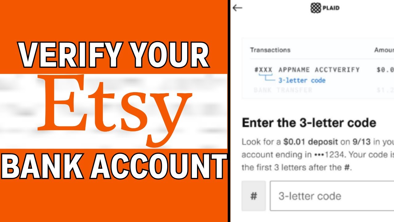 How to Update and Verify Your Bank Account for Etsy - YouTube