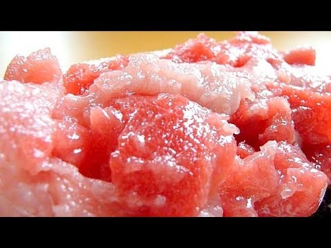 Eating Japanese food Sashimi "Maguro nakaochi" (ASMR) - YouTube
