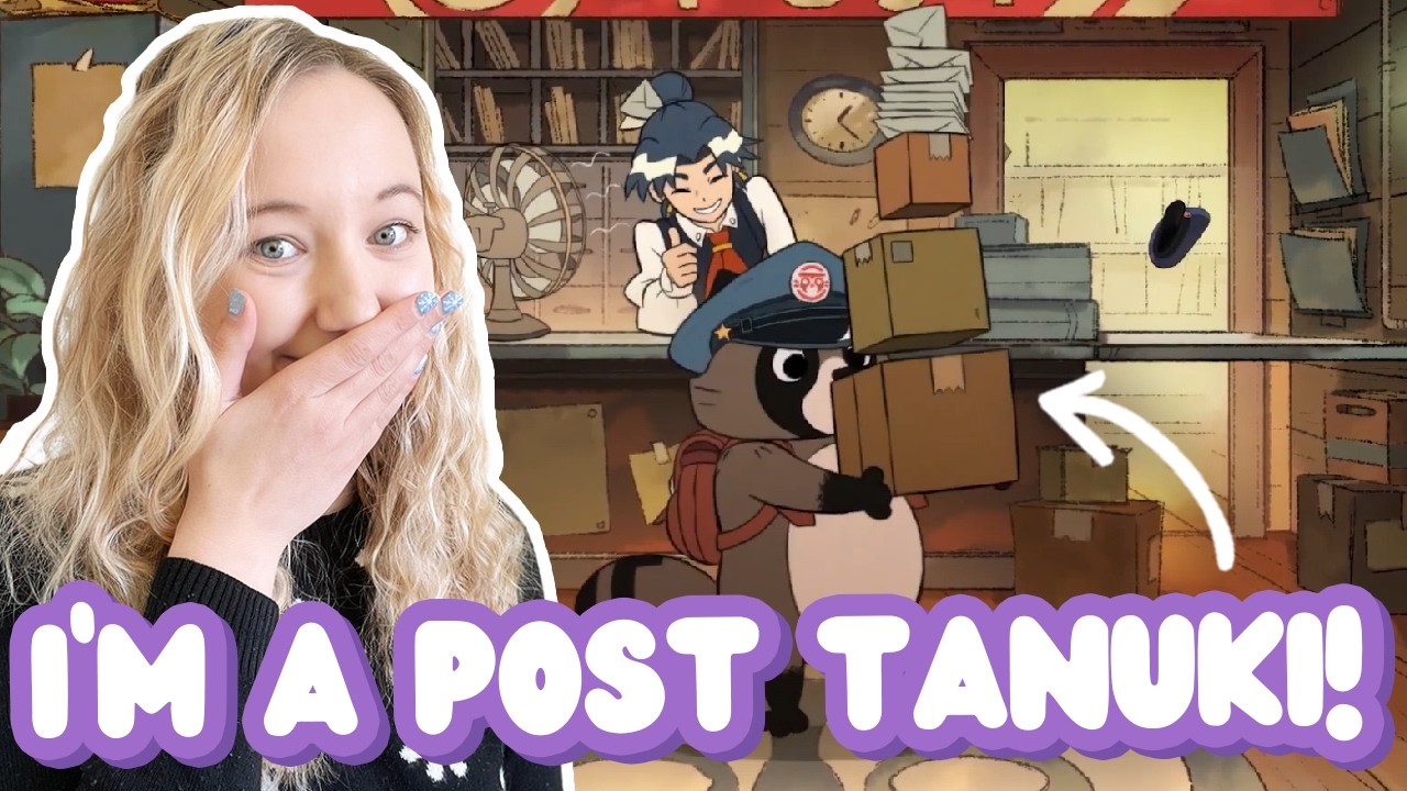 Adorable TANUKI Delivery Game 💌 TANUKI: Pon's Summer Gameplay [Demo ...
