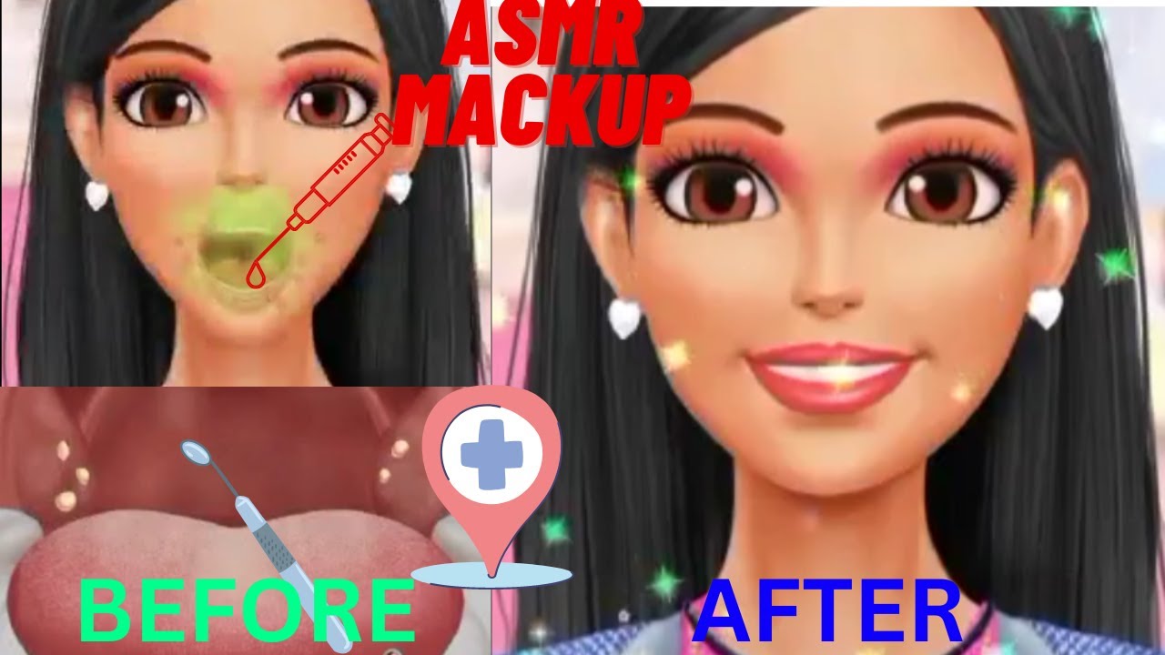 [ASMR MAKEUP ANIMATION] Animation for cartoon character. Cartoon Makeup ...