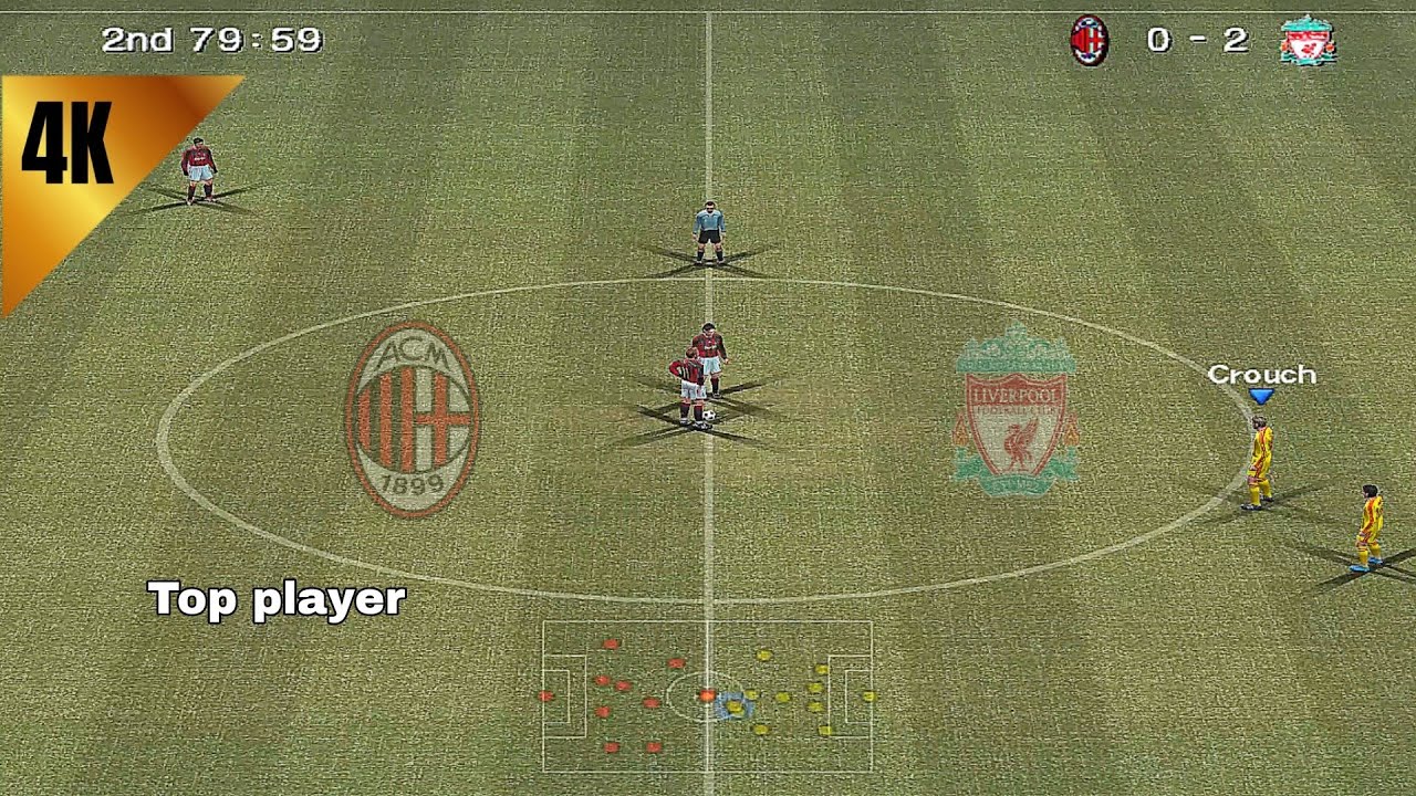 PES 6 - Liverpool vs AC Milan [Gameplay 4K] - YouTube