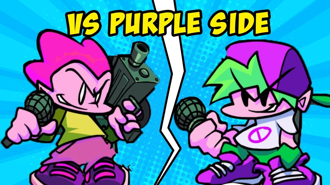 Friday Night Funkin' VS P SIDE (PURPLE SIDE) Full Week FNF Mod/Hard ...