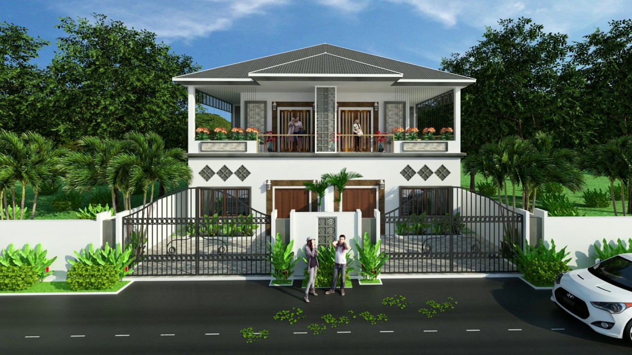 Villa Style Home Designs Rectangle