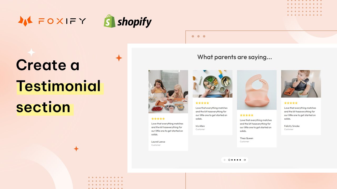 [Legacy Editor] Create a Shopify Trust-Building Testimonial Section ...