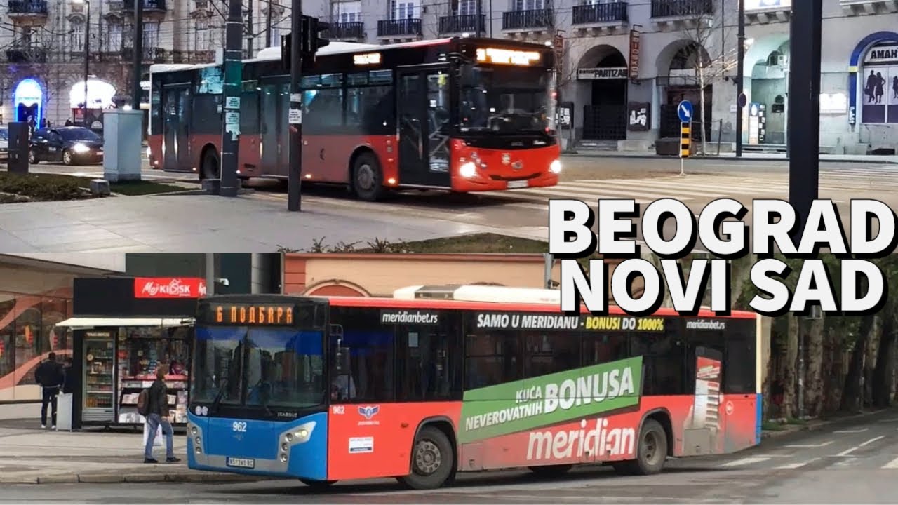 Beograd vs Novi Sad | Autobusi u Srbiji - YouTube