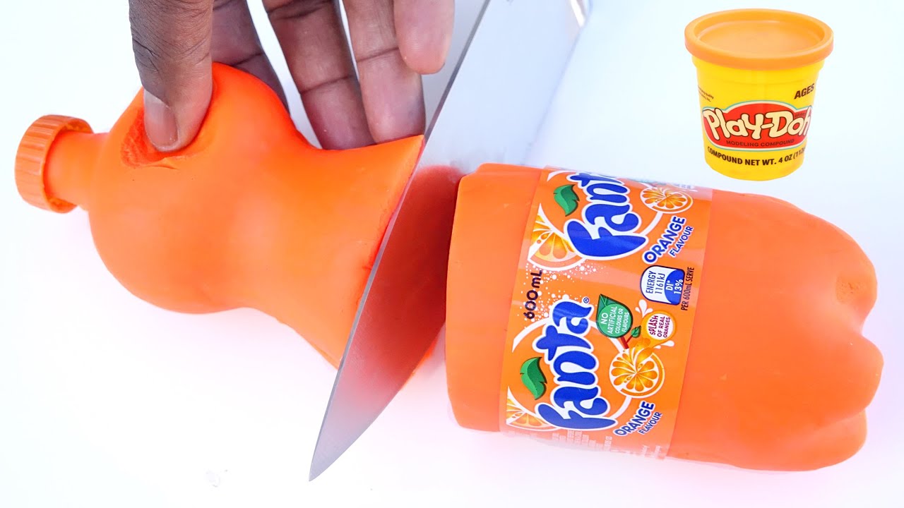 DIY How To Make Fanta Play Doh Modelling Clay Orange Flavour Learn ...